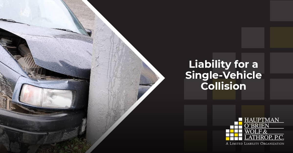 Who Is At Fault in a Single-Vehicle Collision?